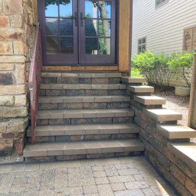 Paver Steps & Landings - Chicagoland Hardscapes by Design Pavers