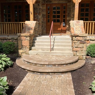 Paver Steps & Landings - Chicagoland Hardscapes by Design Pavers