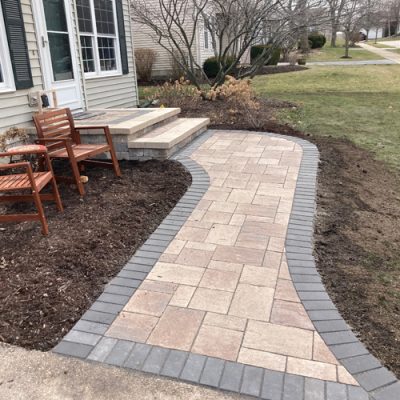Paver Sidewalks - Chicagoland Hardscapes by Design Pavers