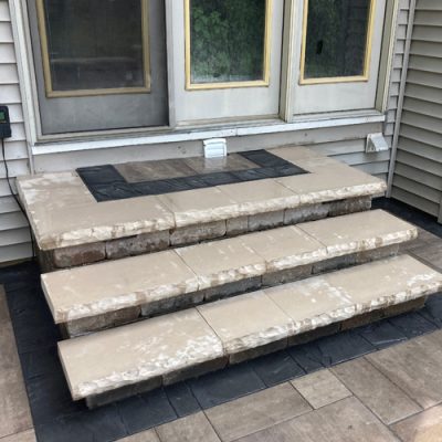 Paver Steps & Landings - Chicagoland Hardscapes by Design Pavers